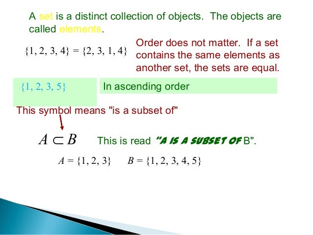 Sets theory with animation