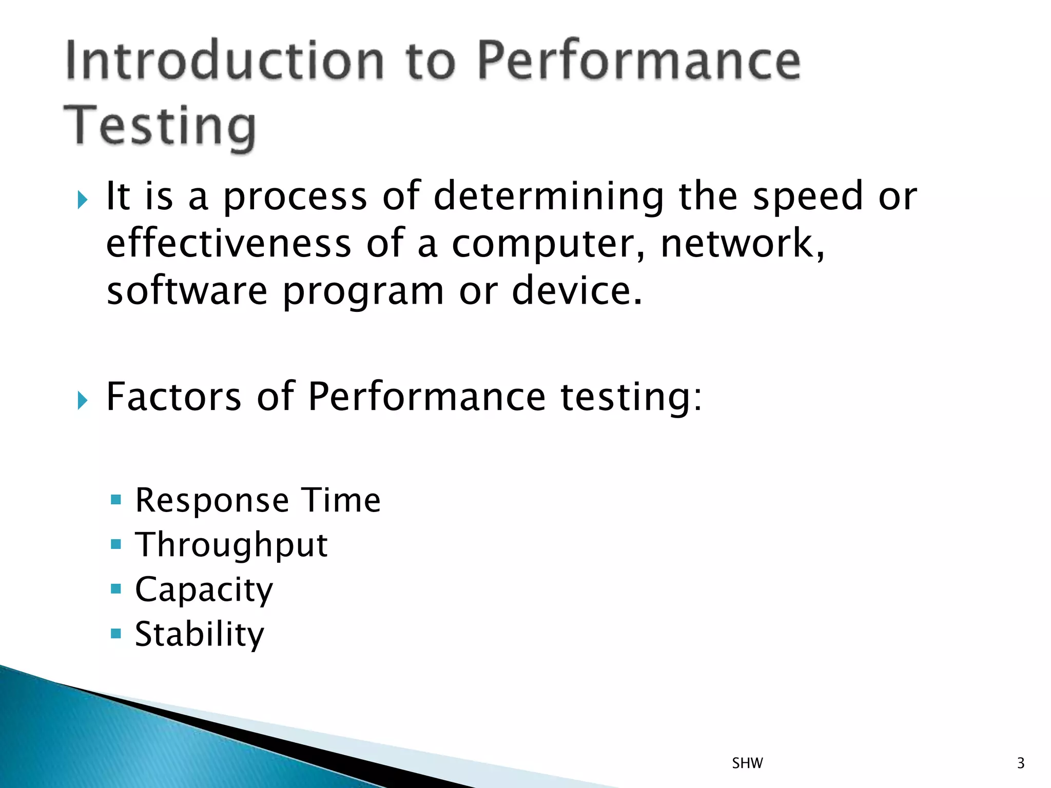 Performance And Load Testing Pptx Operating Systems Computer