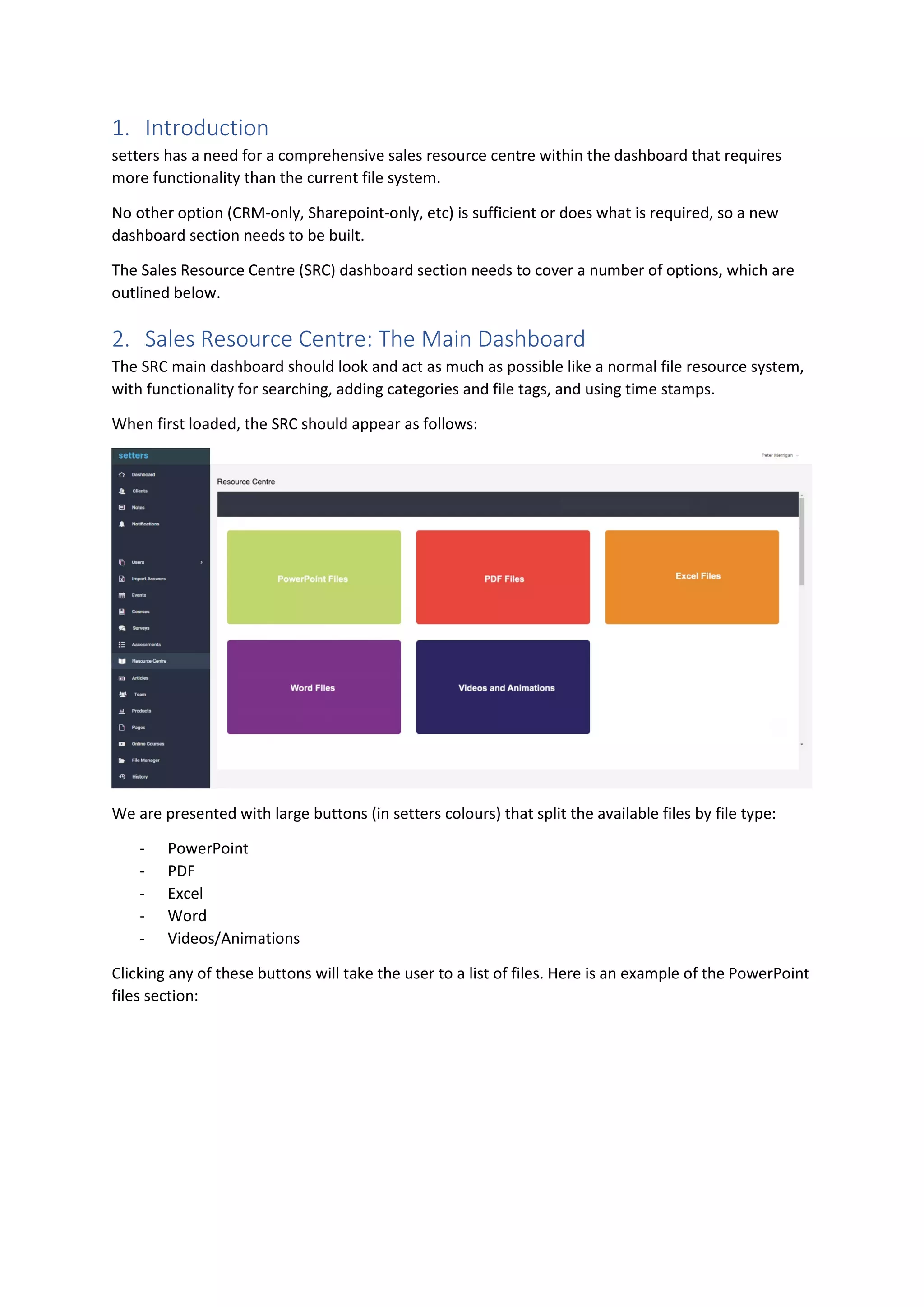 Setters sales resource centre | PDF