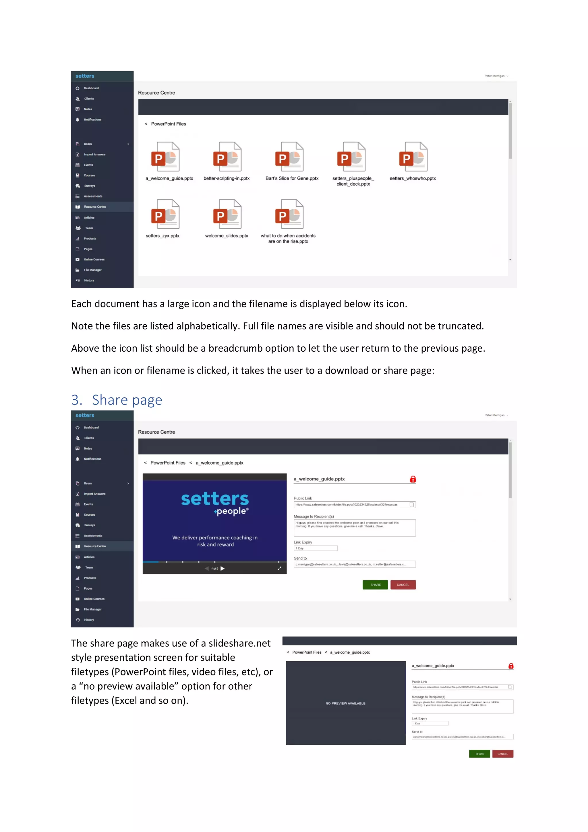 Setters sales resource centre | PDF
