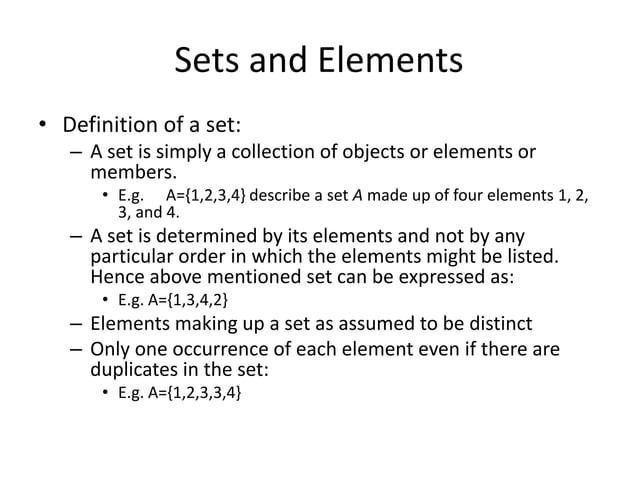 Set theory | PPT