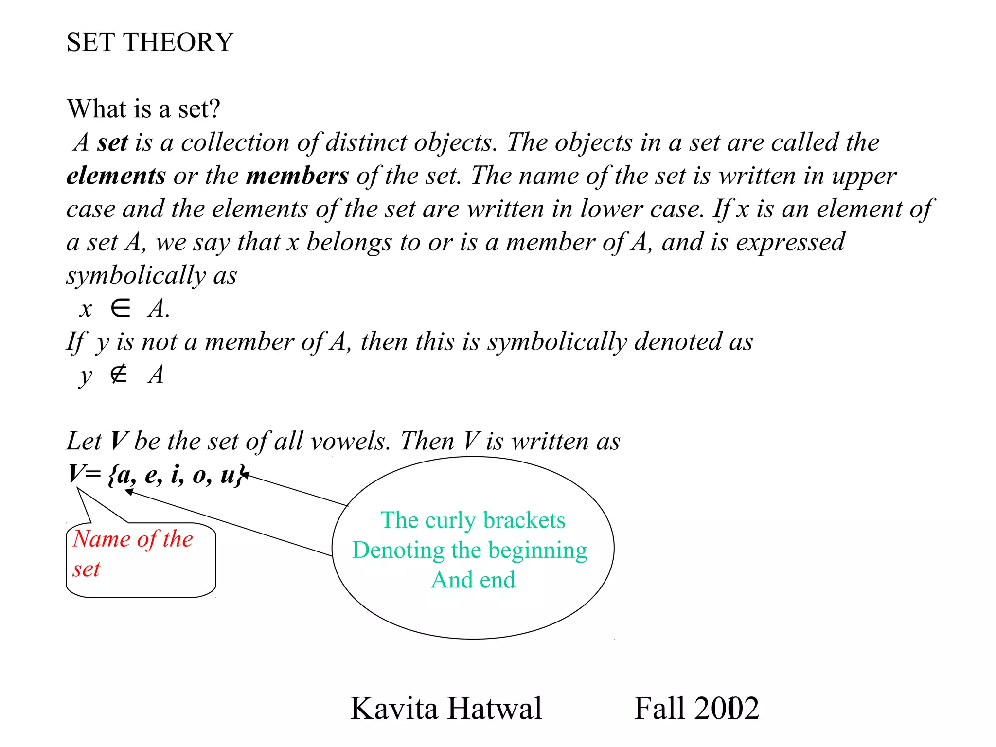 Set theory | PPT