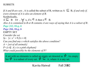 Set theory | PPT