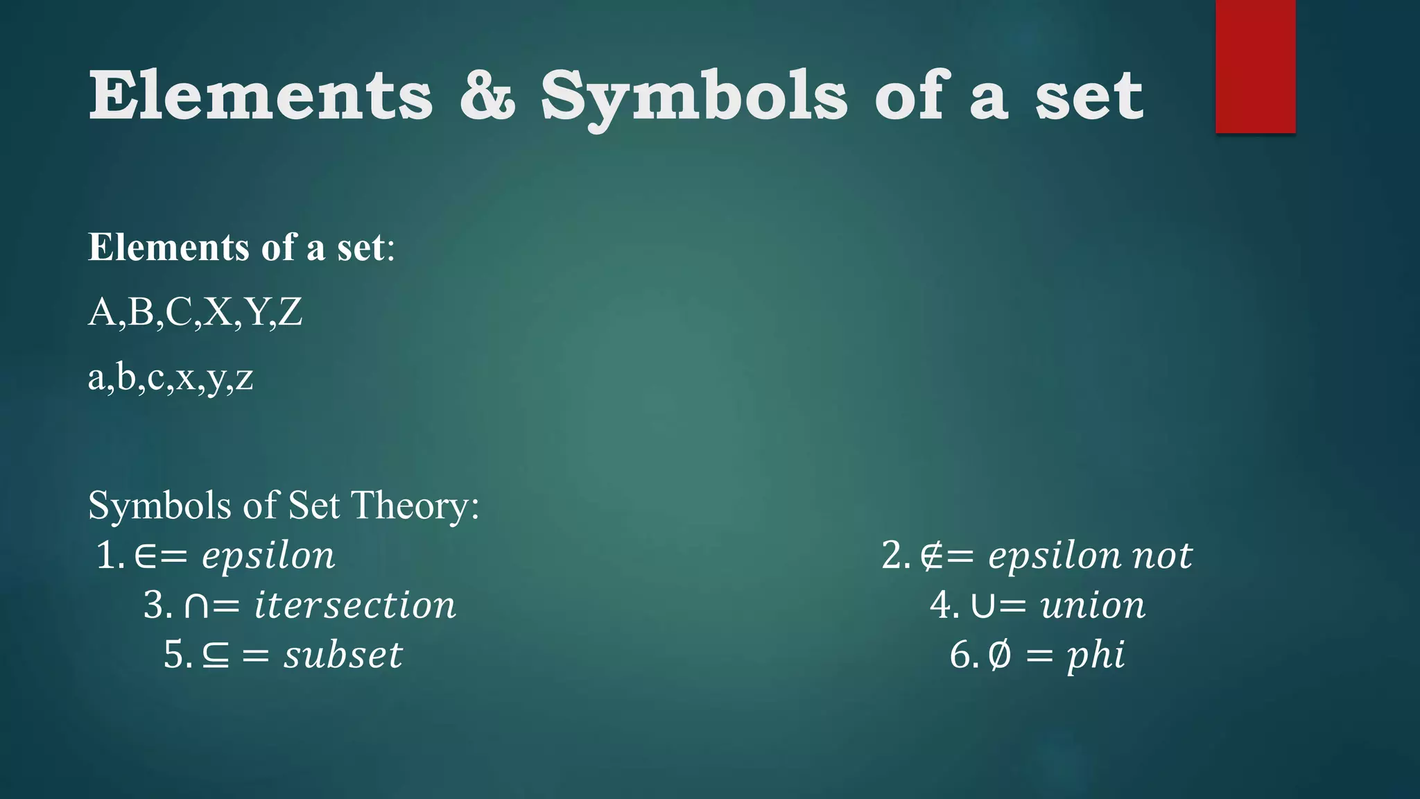 Set theory | PPTX
