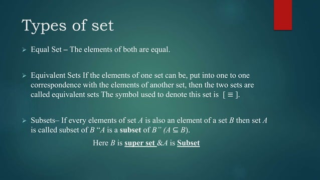 Set theory | PPTX