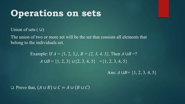 Set theory | PPTX
