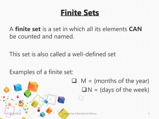 Set theory by N. Wilson | PPT