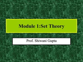 Set theory | PPT