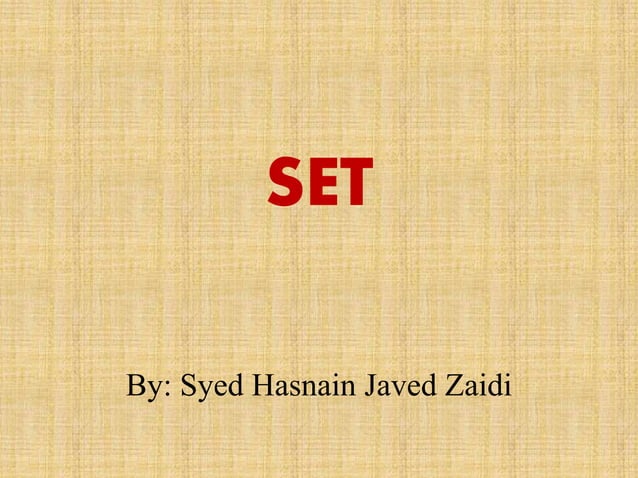 Set Theory Ppt