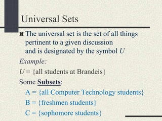 Set Theory | PPT