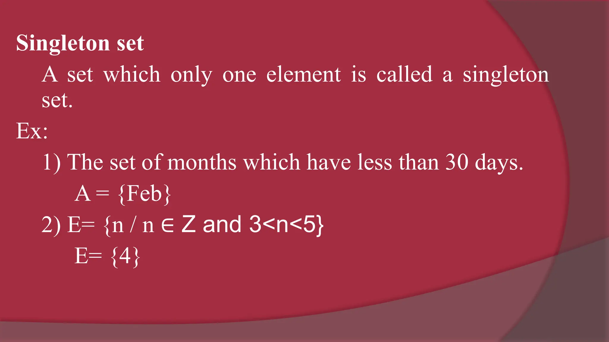 SET THEORY, definition of set, notation, representation of set and ... SET THEORY, definition of set, notation, representation of set and ...