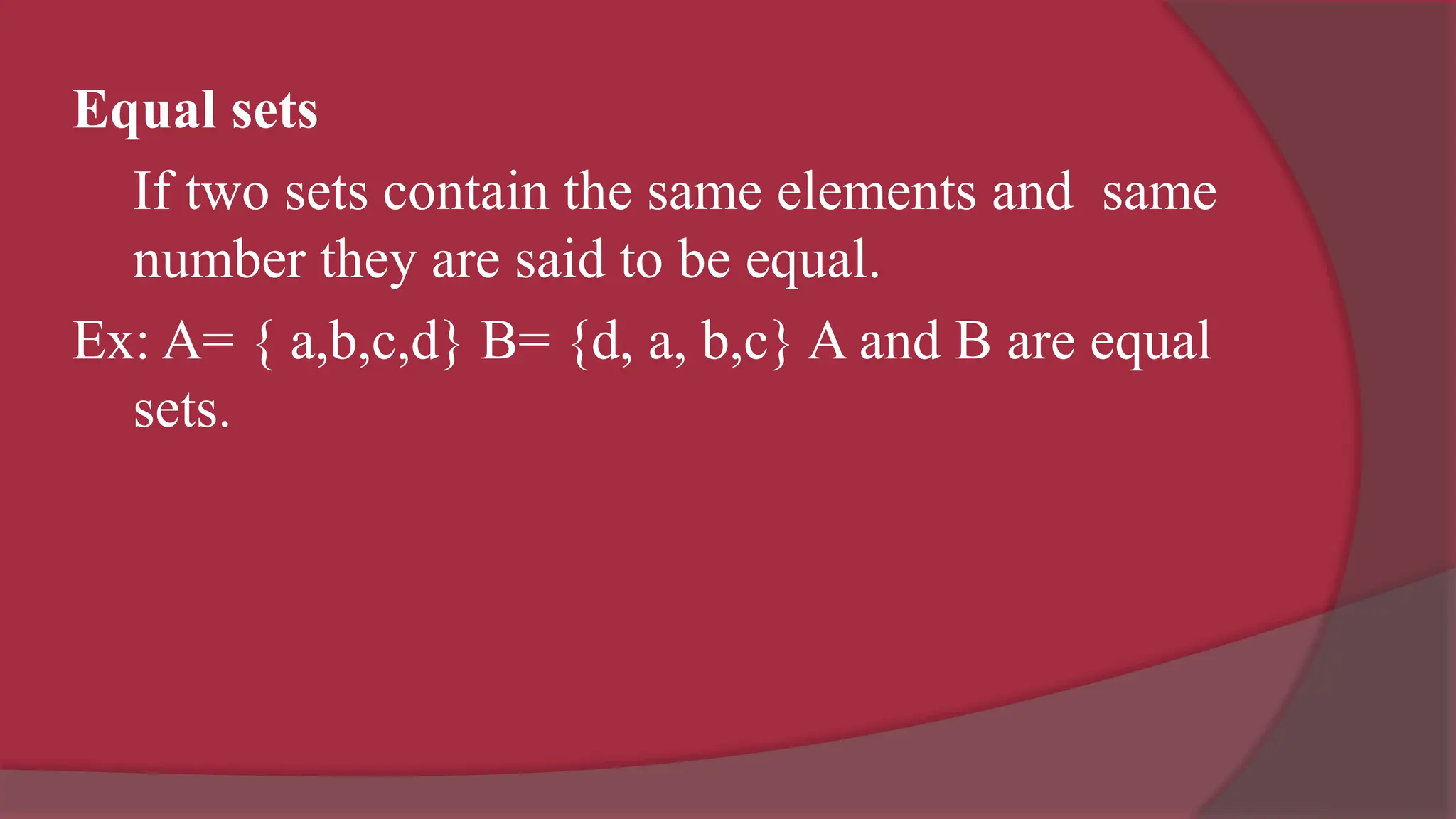 SET THEORY, definition of set, notation, representation of set and ... SET THEORY, definition of set, notation, representation of set and ...