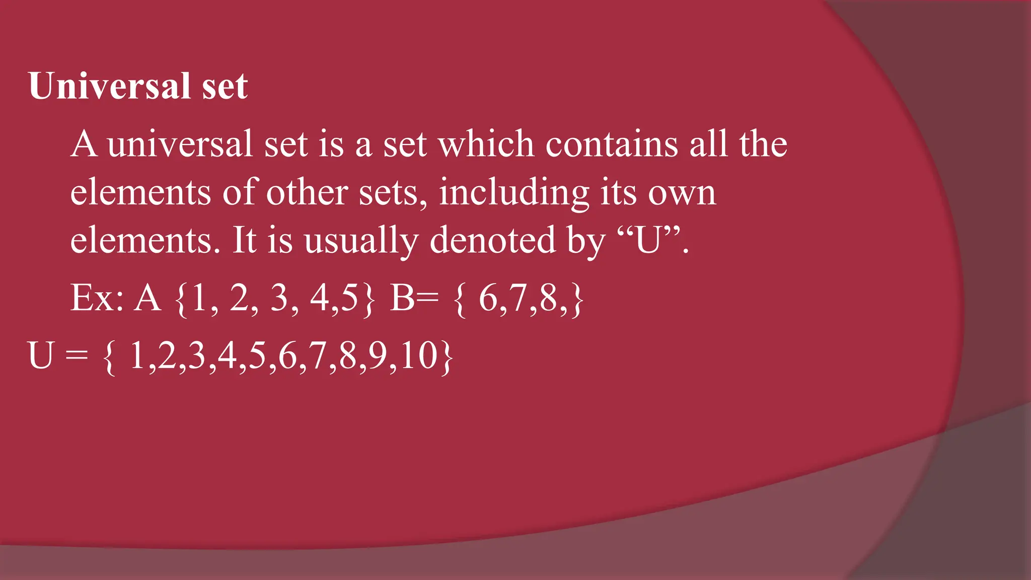 SET THEORY, definition of set, notation, representation of set and ... SET THEORY, definition of set, notation, representation of set and ...