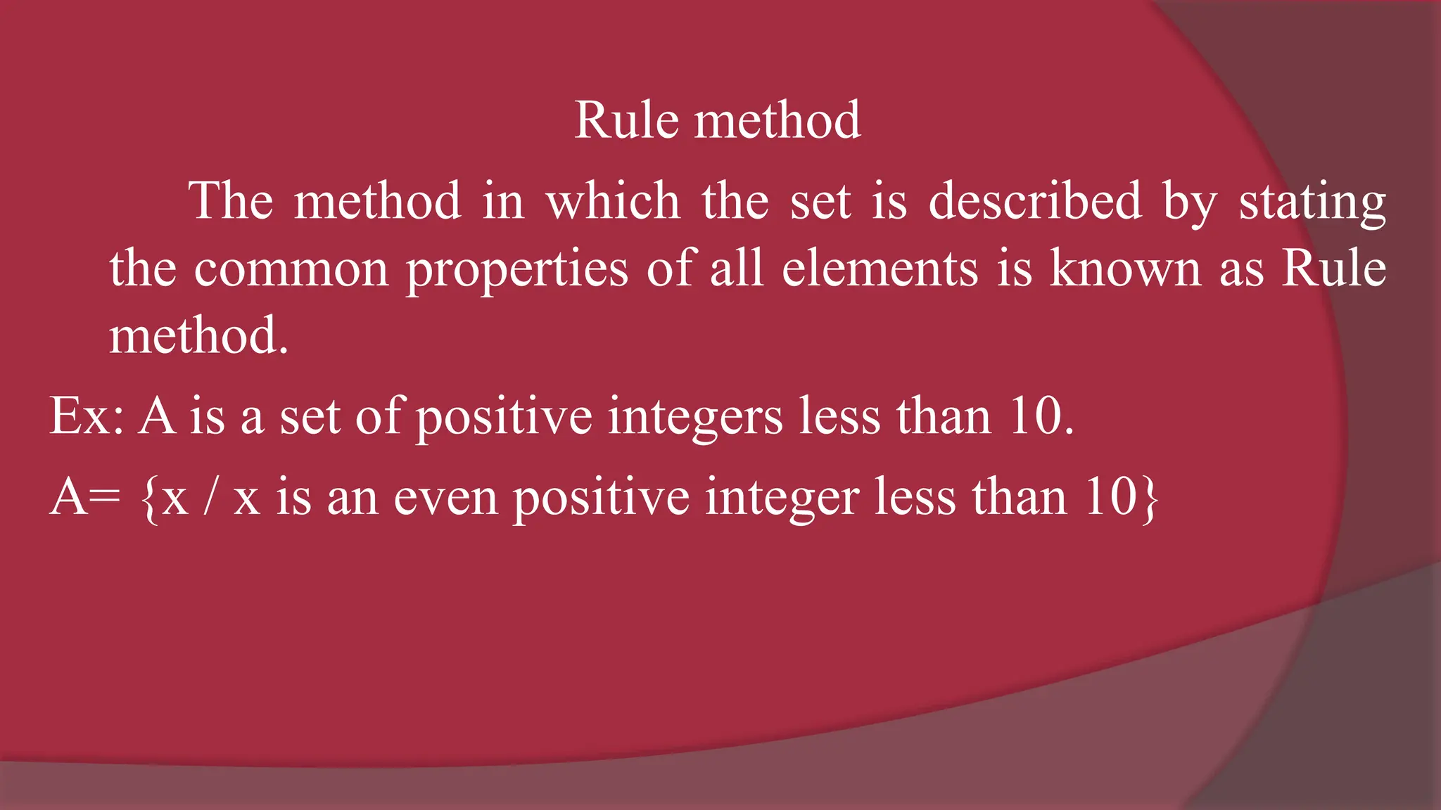SET THEORY, definition of set, notation, representation of set and ... SET THEORY, definition of set, notation, representation of set and ...