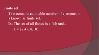 SET THEORY, definition of set, notation, representation of set and ...