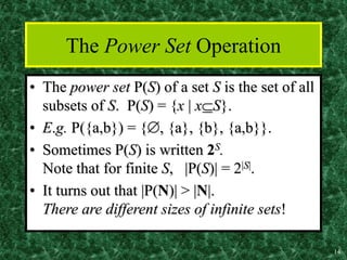 Introduction to set theory with application | PPT