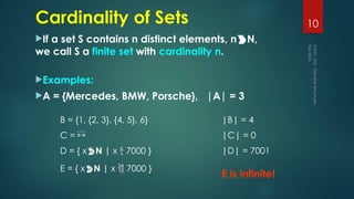 Set Theory (Discrete Mathematics).pptx | Programming Languages | Computing