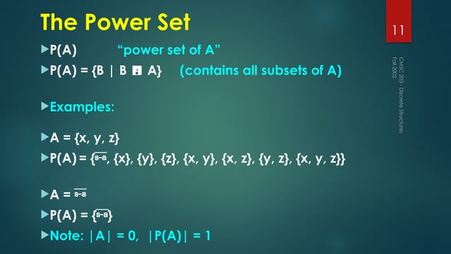 Set Theory Discrete Mathematicspptx Programming Languages Computing