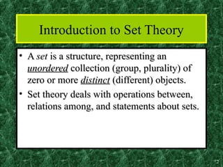 The theory of sets in including types.ppt
