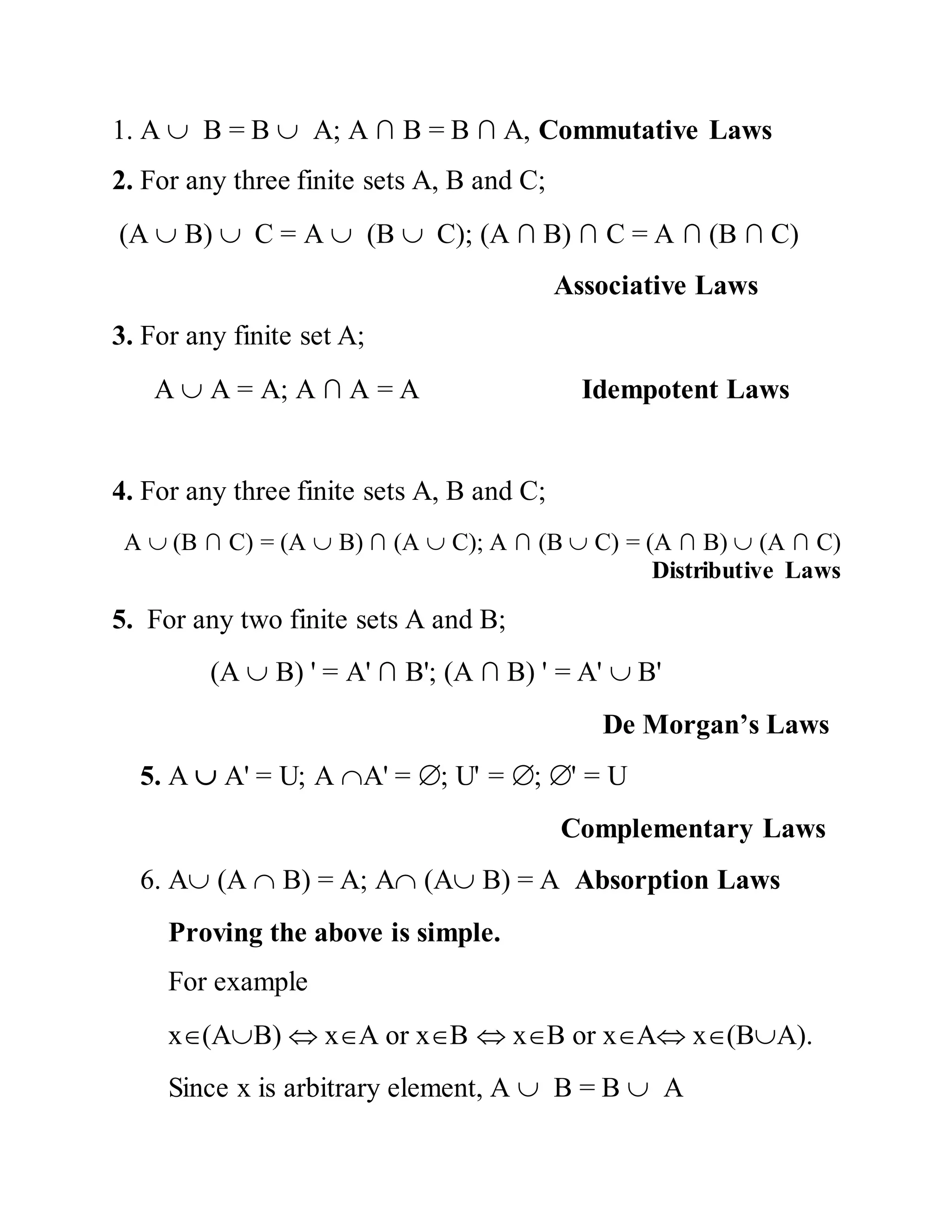 Set theory self study material | DOCX