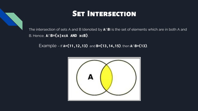 Set Theory - Unit -II (Mathematical Foundation Of Computer Science ...