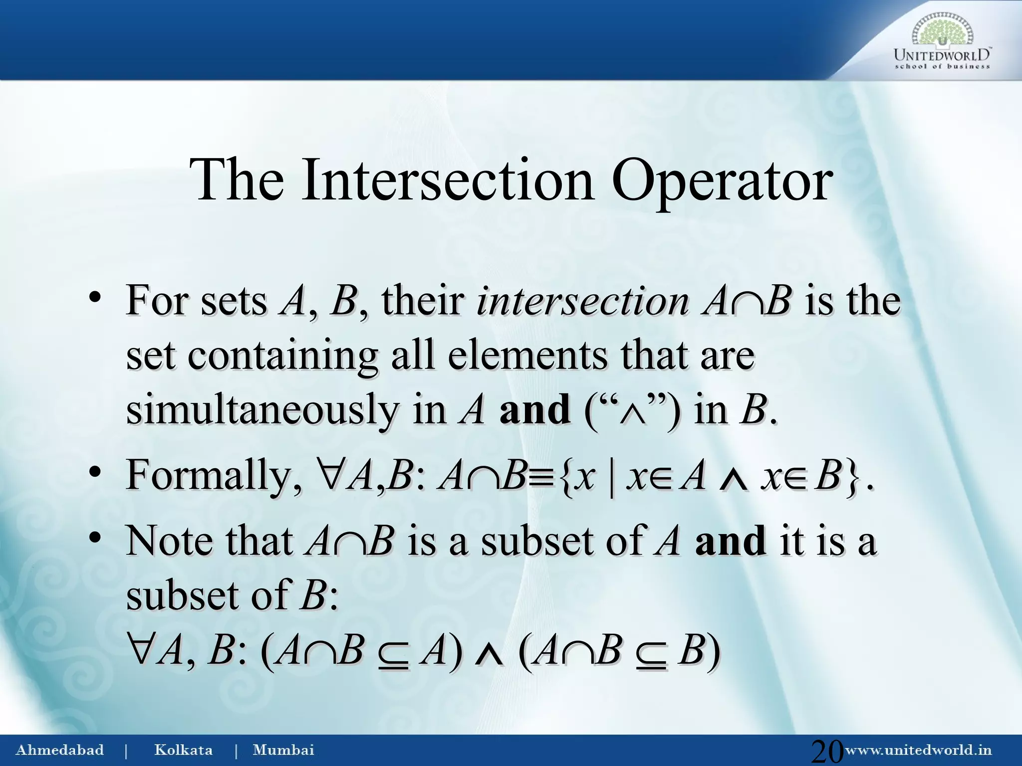 Set theory | PPT
