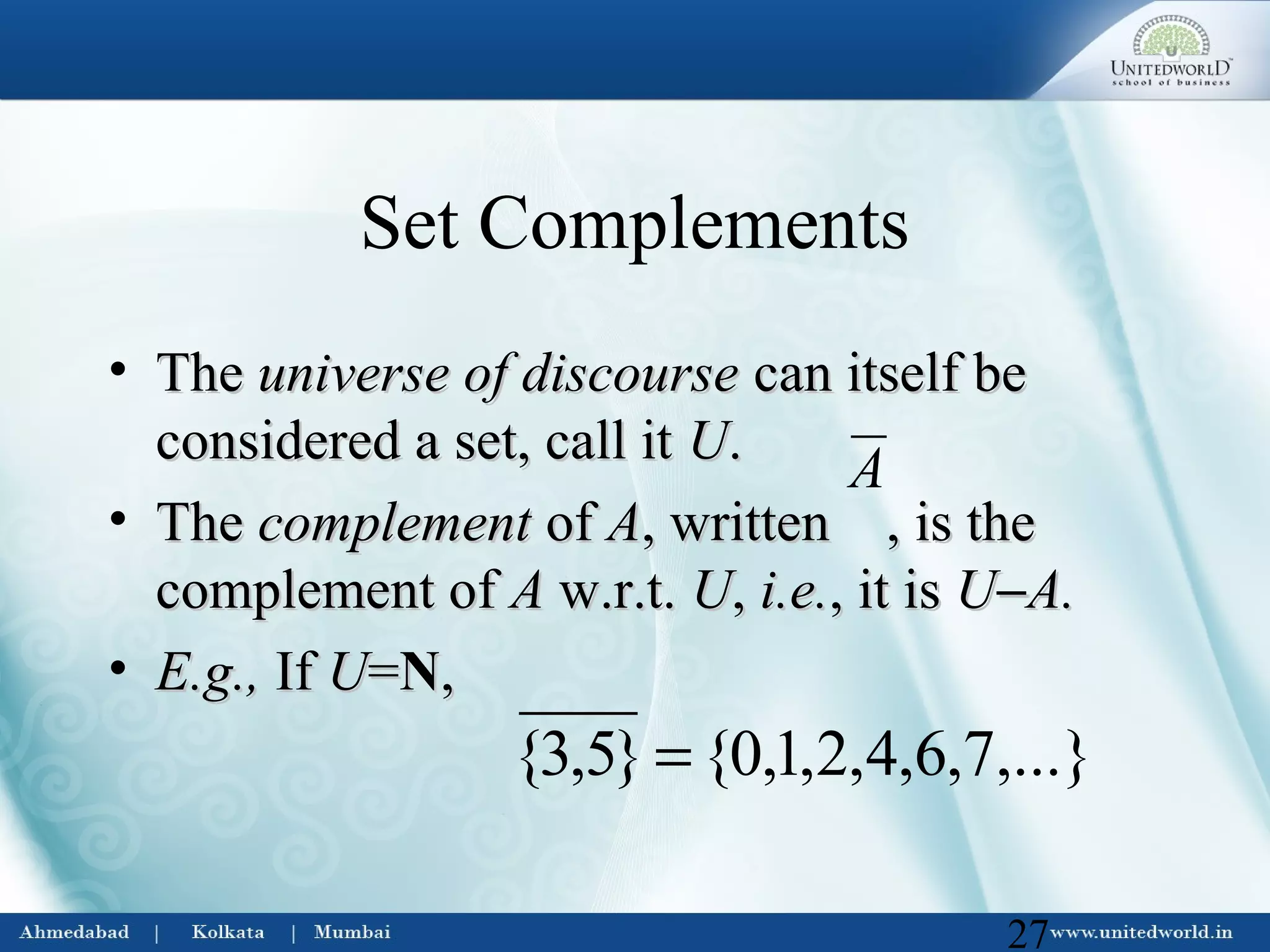 Set theory | PPT