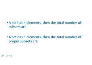 Set Theory Orientation PPT full explanation | PDF