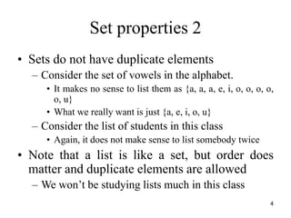 Set theory and its operations | PPT