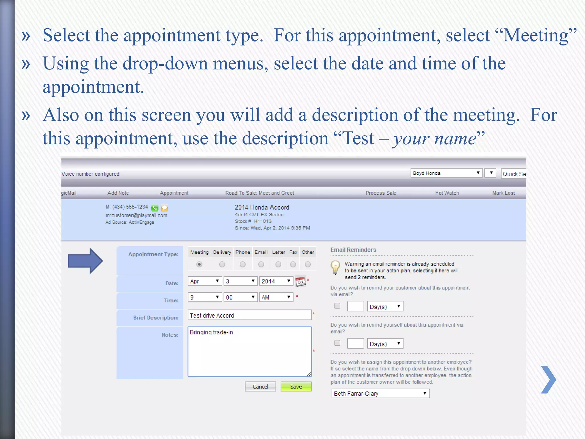 Scheduling an Appointment | PPTX