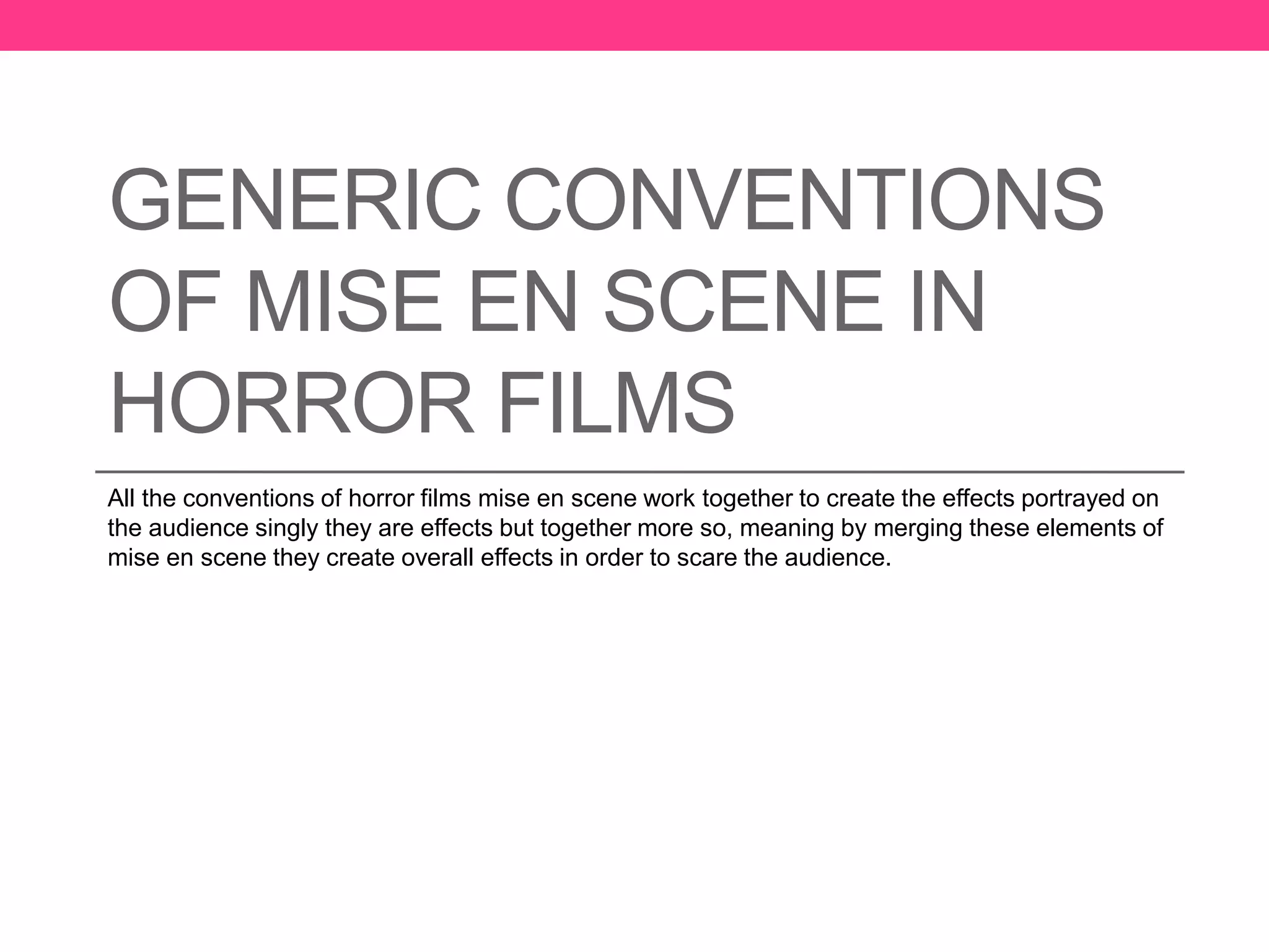 Mise en Scene Analysis | PPT