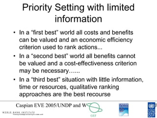 Setting Priorities for Improved Environmental Management | PPT