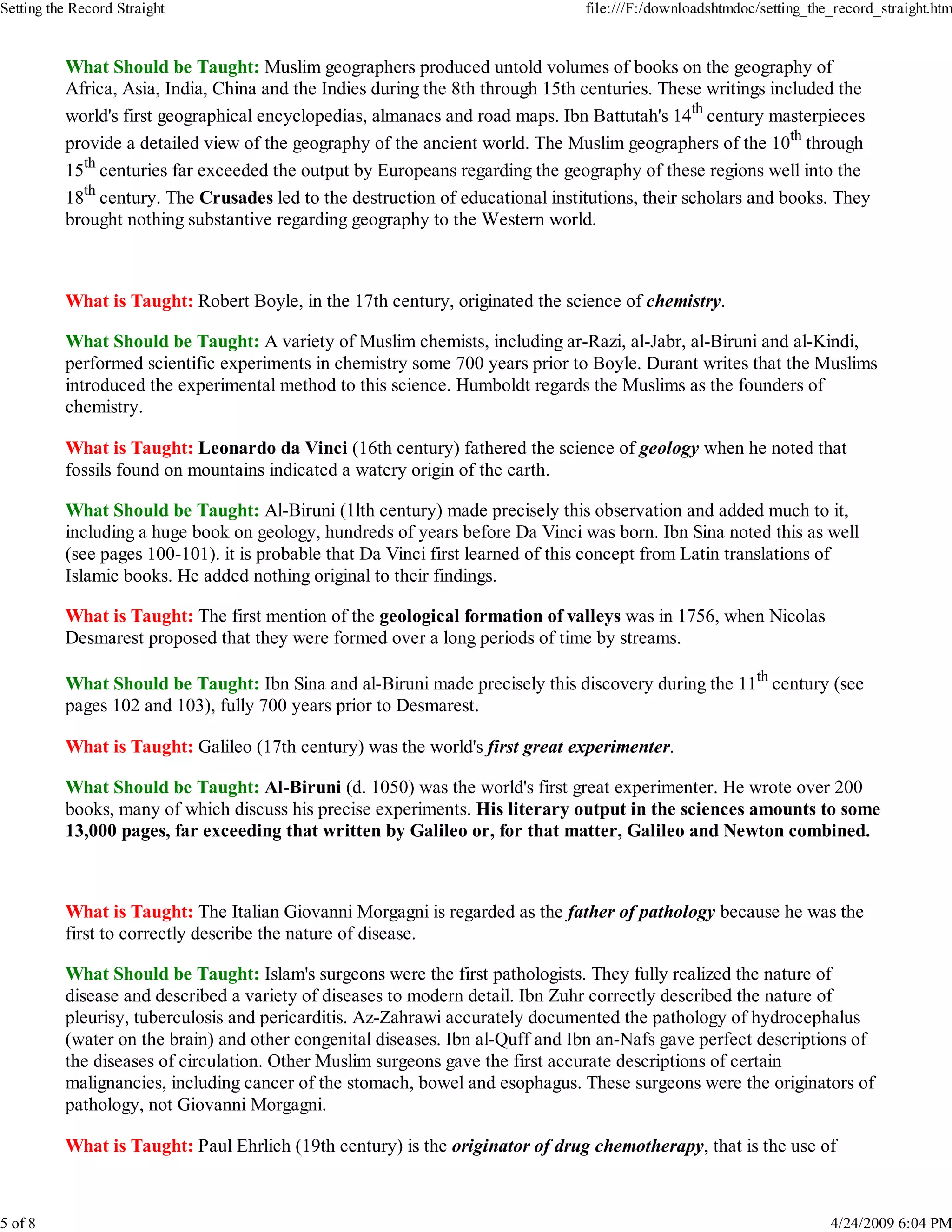 Setting the record Straight | PDF