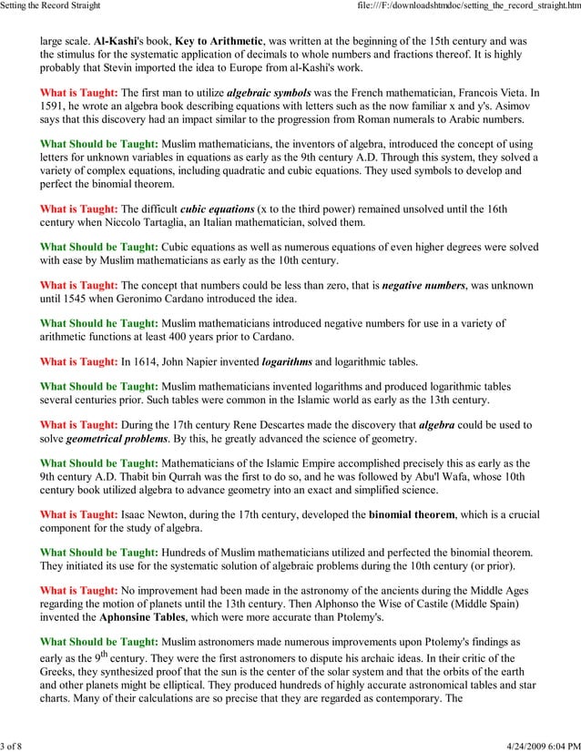 Setting the record Straight | PDF