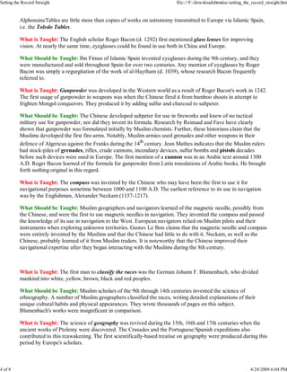 Setting the record Straight | PDF