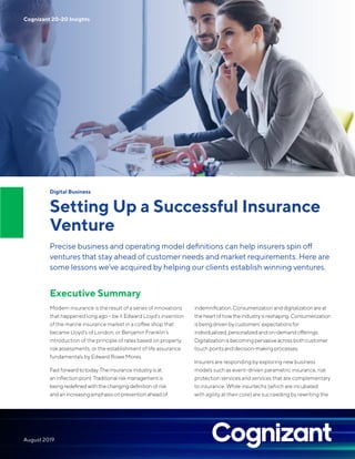 Setting Up a Successful Insurance Venture | PDF