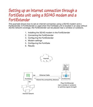Setting up-an-internet-connection-through-a-forti gate-unit-using-a-3g ...