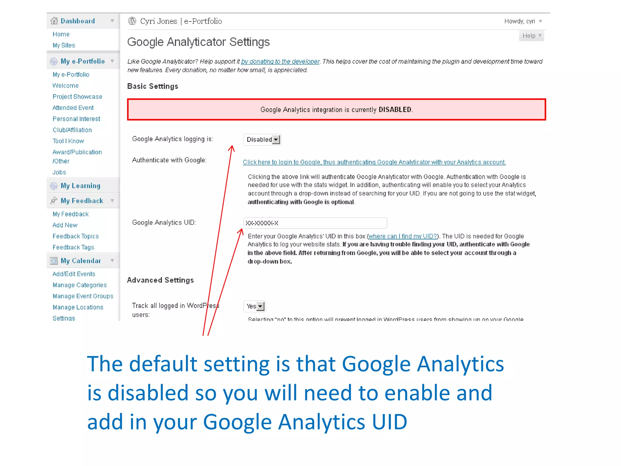 Setting up-google-analytics-tracking-on-your-zen-portfolio | PPT