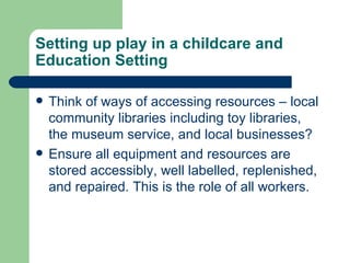 Setting Up Play | PPT