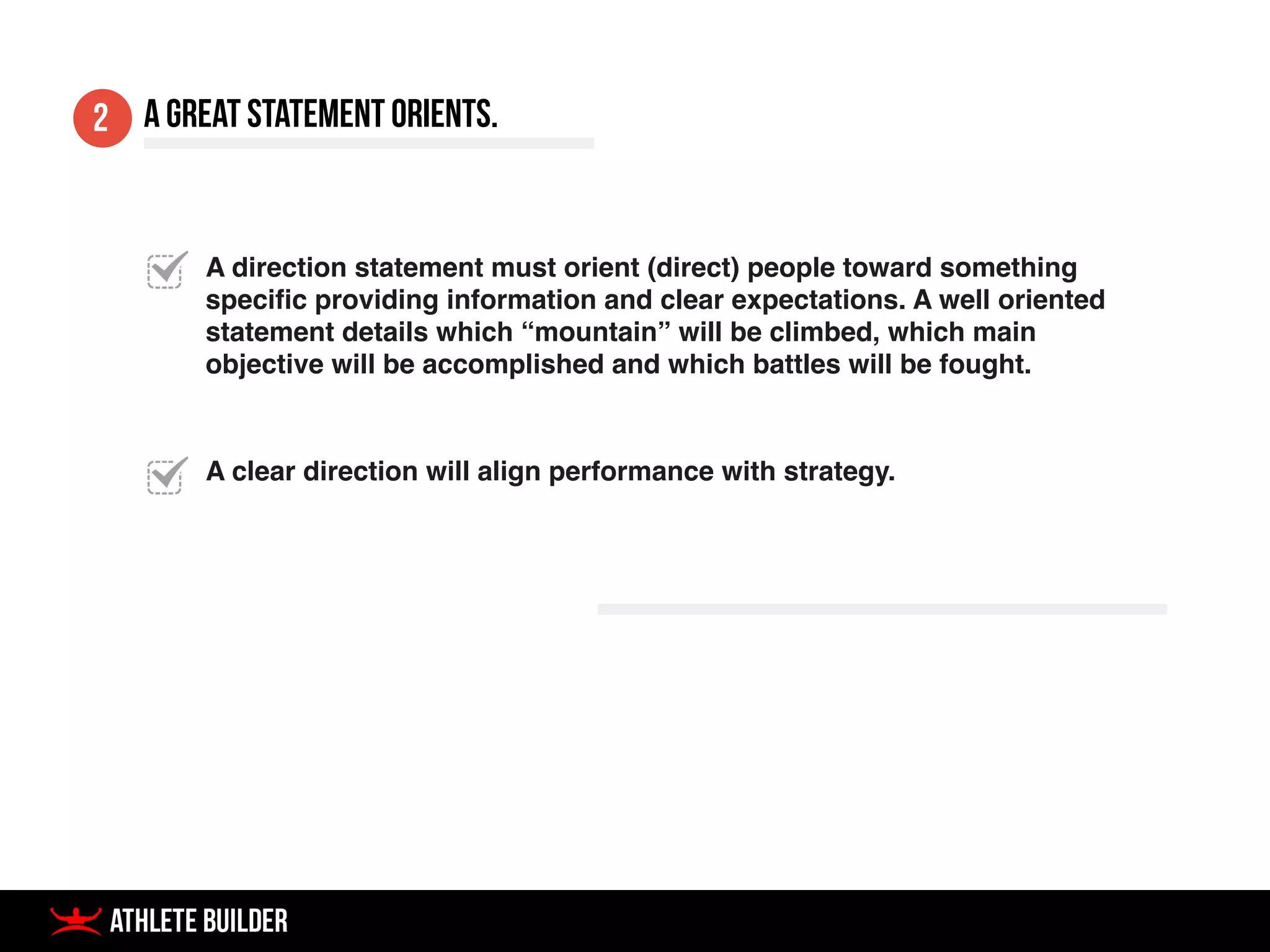 Setting a direction statement | PDF