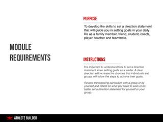 Setting a direction statement | PDF