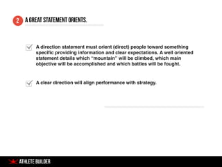 Setting a direction statement | PDF