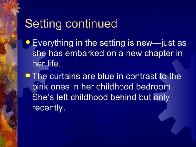 Setting and symbolism | PPT