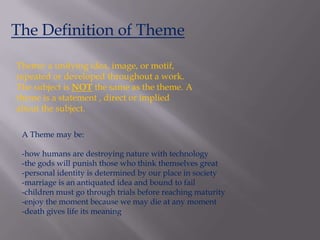 Setting and themepp | PPT