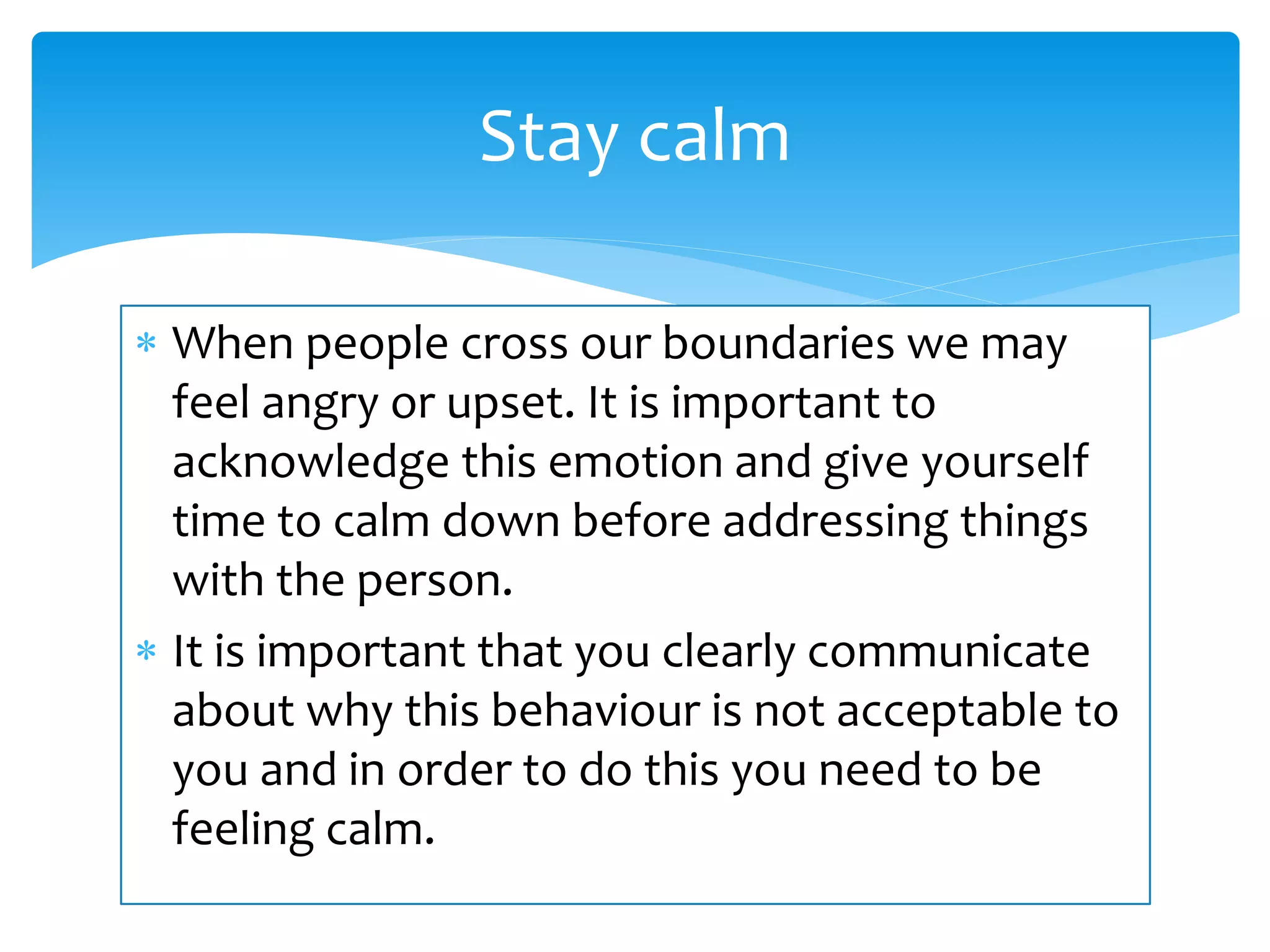 Setting assertive boundaries | PPTX