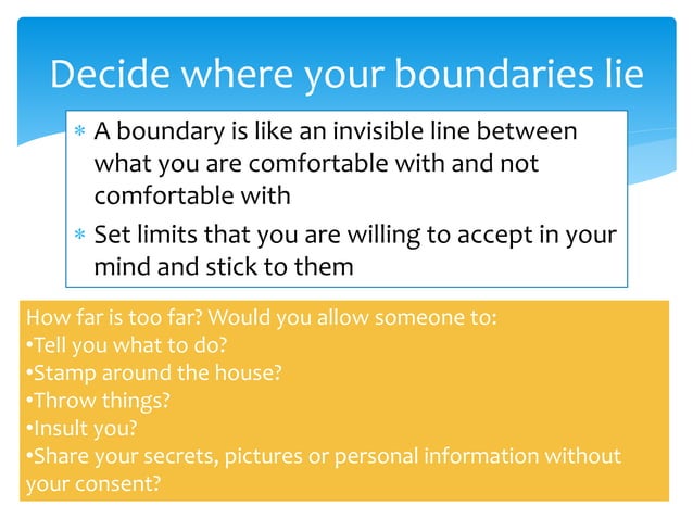 Setting assertive boundaries | PPTX | Parenting Babies and Toddlers | Parenting