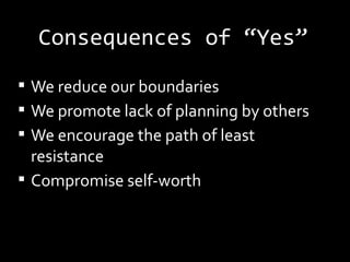 Setting Boundaries and Positive Refusal Skills | PPT