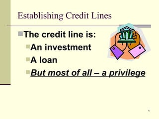 Setting credit limits | PPT