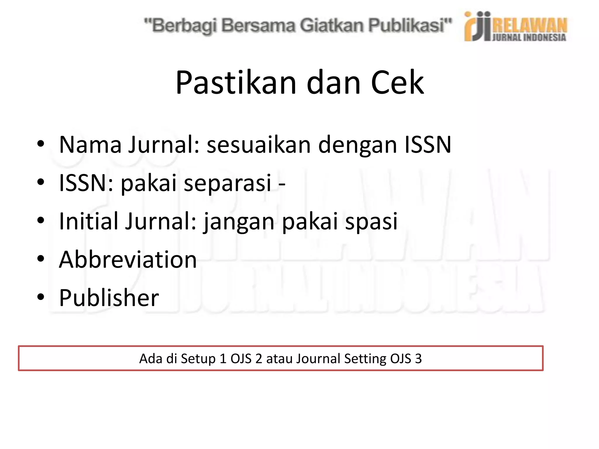 Mudah Setting dan Aktivasi DOI | PDF