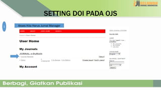 MUDAH MENDAFTAR DOI PADA JURNAL BERBASIS OJS | PDF